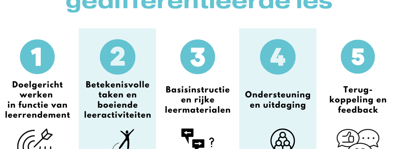 Vijf stappen naar een gedifferentieerde les - Schoolmakers